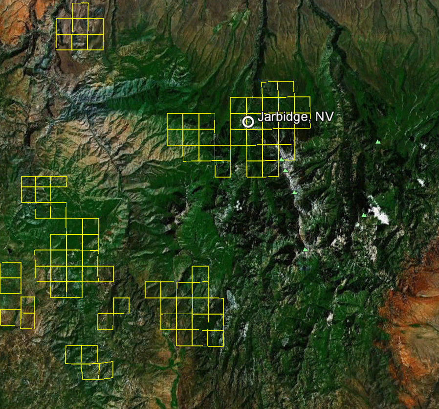 Nevada Mining Claims Map Map Of Farmland Cave
